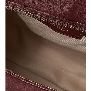 NINE WEST Emery Mini Tote, Brown Logo/Merlot