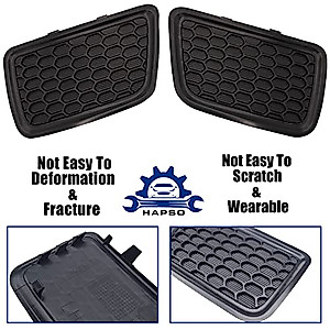 HAPSO Front Lower Grille Tow Hook Cover Fit For 2014-2016 Jeep Grand Cherokee Pair Driver & Passenger Side OEM Replace 68143099AC 68143098AC