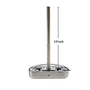 Hisencn G351-0076-W1 Temp Gauge, Thermometer, Heat Indicator Replacement for Charbroil and Kenmore Gas Grill Models Stainless Steel Temperature Gauge T00473 1PK Repair Parts