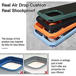 Alphex 8 Colors for iPhone 14 Pro Max Case, 12FT Military Grade Drop Protection, Silky & Non-Greasy Feel, Pocket Friendly, Thin Slim Phone Cover for Men Women 6.7 Inch (8 Colors) - Sierra Blue