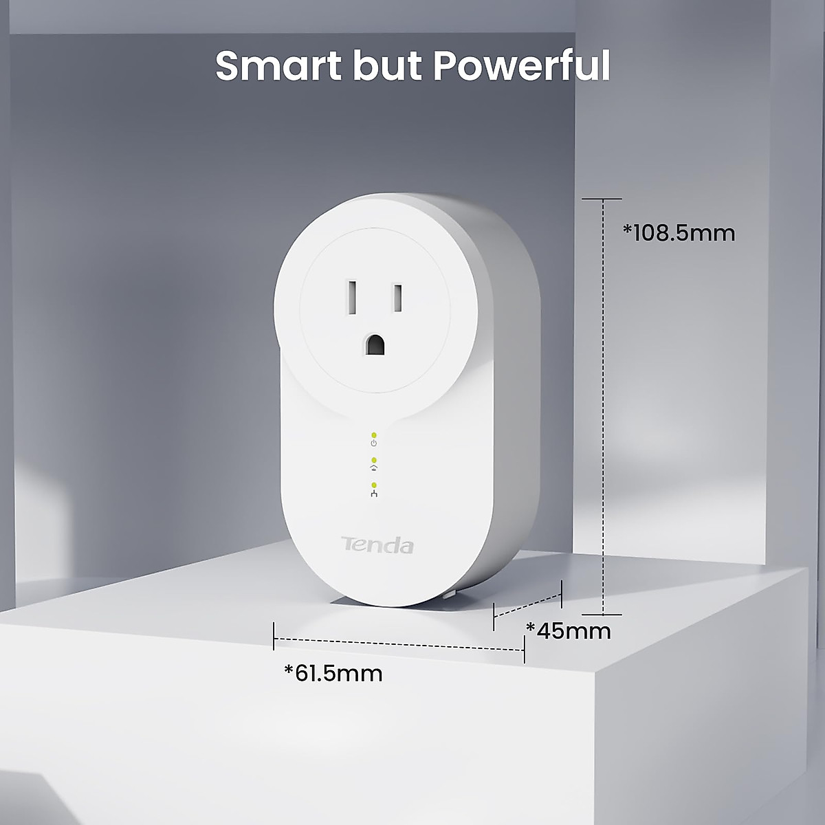Tenda AV1000 Powerline Etherne Adapter Kit with Gigabit Ports, Ethernet Over Power, Plug&Play, Power Saving, Power Outlet Passthrough, Ideal for Gaming (PH6)