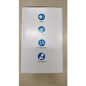 UIOOQ Cat Water Fountain, Pet Waterer Fountain with Ultra Silent Pump, Activated Carbon Filter Keep Water Fresh, 2.2L Capacity, Faucet Design, Anti Sputtering, Suit for All Kinds of Cat