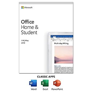 Microsoft Office 2019 Home & Student - Box Pack - 1 PC/Mac