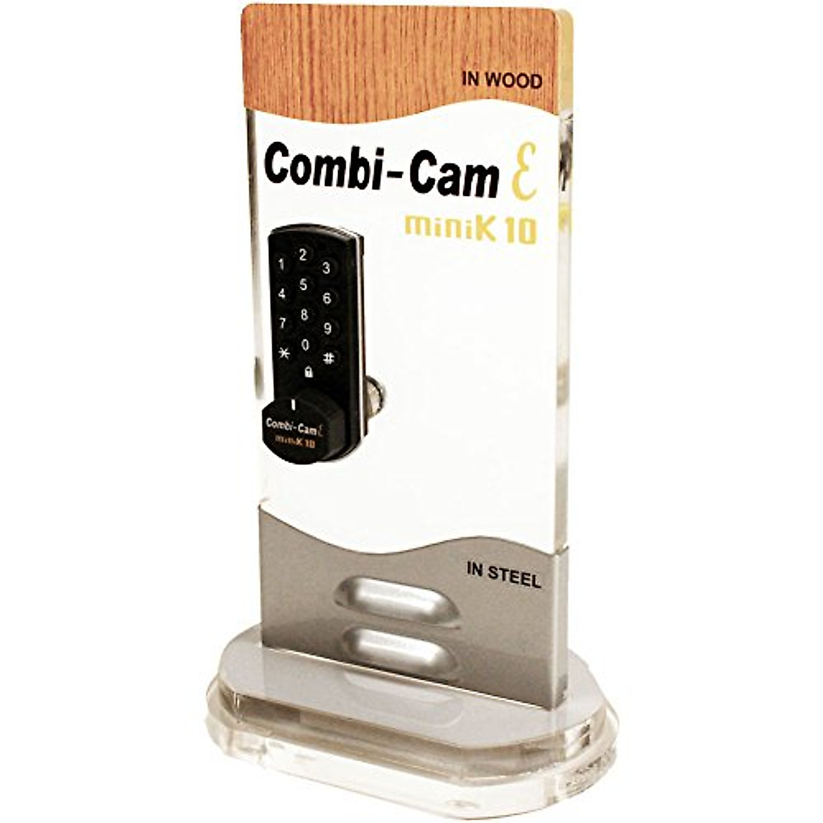 FJM Security Products Combi-Cam E, 7910-K10, Electronic Cabinet Lock, Black Finish, Small