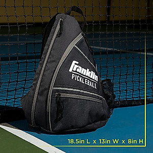 Franklin Sports Pickleball Bags - Pickleball Sling Bag Backpack for Gear + Equipment - Pickleball Bag for Men + Women - Holds Paddles, Pickleballs + Accessories - Official US Open Pickleball Bag