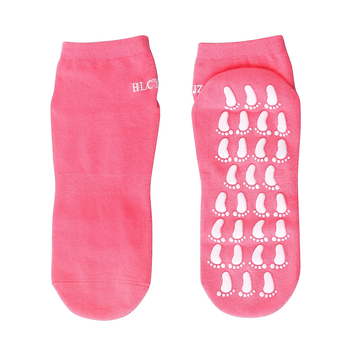 HLCYJZSD 5 Pairs Non Slip Yoga Socks for Women, Skid Slipper Socks with Grippers for Pilates Dance Ballet Trampoline