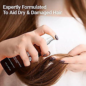 Botanic Hearth Leave In Conditioner Spray - Hair Strengthener for Dry, Damaged, Chemically Treated Tresses - Adds Volume and Manageability - 8 fl oz