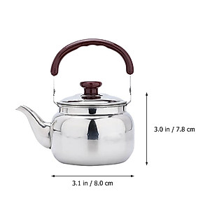 LIFKOME 0.5 QT Whistling Tea Kettle for Stove Top Stainless Steel Whistling Tea Pots Classic Stovetop Kettle
