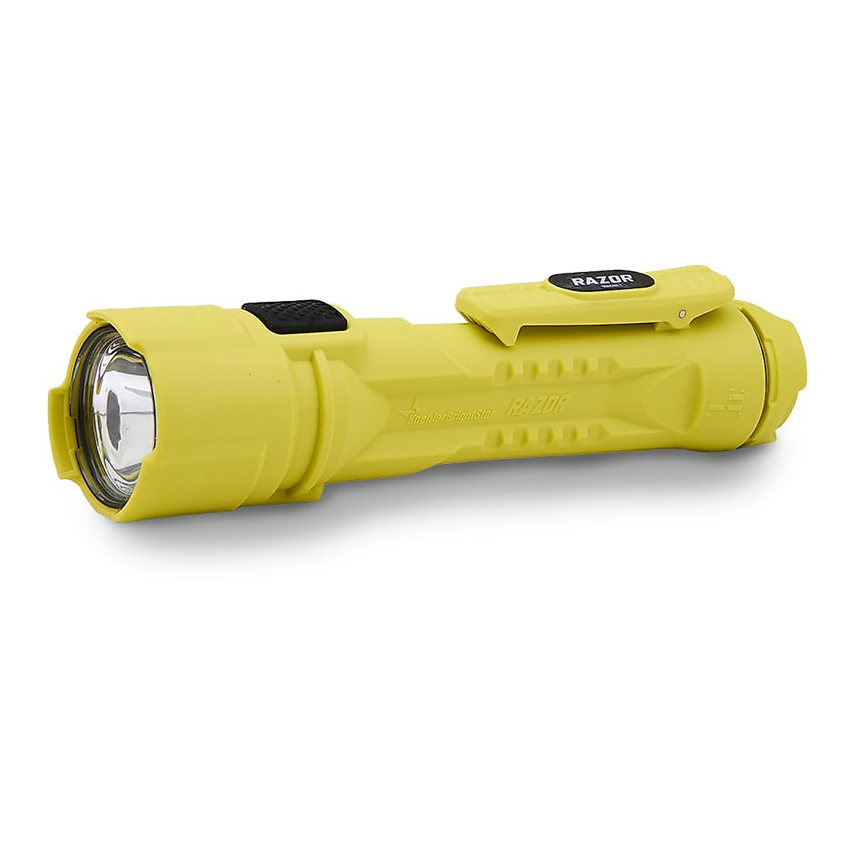 Bright Star Razor Intrinsically Safe Hands-Free Magnetic LED Flashlight with 14,000 Candela Brightness, Powered by 3 AA KBS Batteries Included with 24 Hours of Low Power runtime, Made in USA!