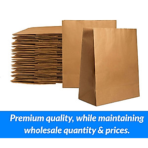 Reli. Paper Grocery Bags (125 Pcs Bulk) (12x7x17) 70 Lbs Basis, Extra Heavy Duty | Brown Paper Bag, Large Grocery Kraft Sacks -Takeout, Restaurant, Retail, Shopping