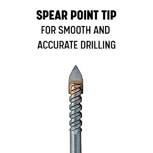 Drill America DWDGD1/4 1/4" Carbide Tipped Glass & Tile Drill Bit, DWDGD Series