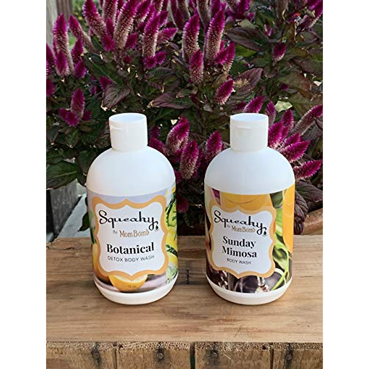 Squeaky by Mom Bomb Botanical Detox Body Wash- Therapeutic rosemary oil helps rids the body of fatigue and tension Body Wash provides you with the excellent moisture your body needs. (6005)