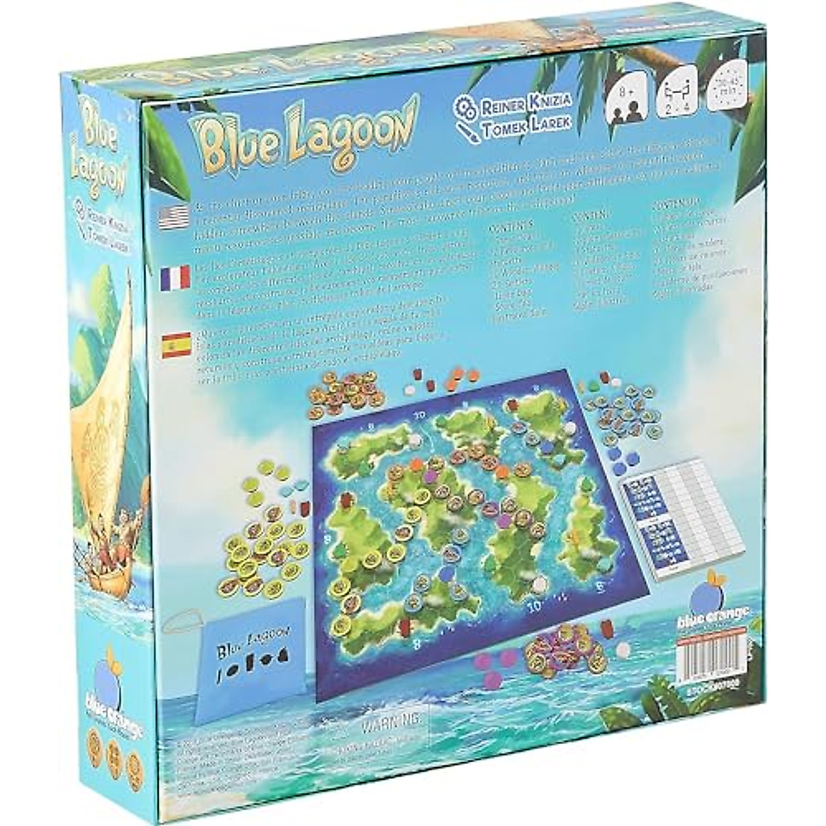 BLUE ORANGE GAMES Blue Lagoon Strategy Board Game