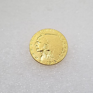 Kocreat Copy 1915 Indian Head Eagle Gold Coin 2.5 Dollars-Replica USA Souvenir Coin Lucky Coin Hobo Coin Morgan Dollar Collection
