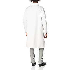 Red Kap Men's Exterior Pocket Lab Coat, White, Medium