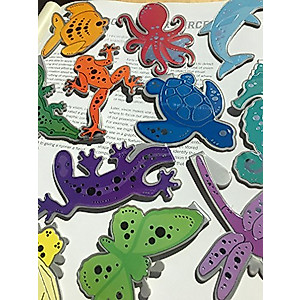 Page Marks (Clip-over-the-page bookmarks) SET OF 12 - Funny Animal Bookmark Set - Ideal for Bookworms,Readers Gifts for Children, Boys, Girls, Teens and kids of all ages will love our designs!