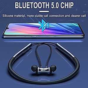 Wireless High-Power Headphones Bluetooth Earphones Double Ear Neck Hoop Ear Neck-Mounted Earphones for Sports