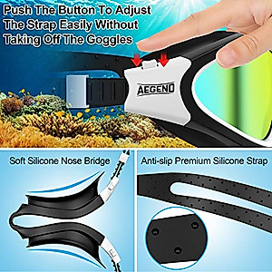 Aegend Polarized Swim Goggles, Swimming Goggles Anti-Glare Anti-Fog