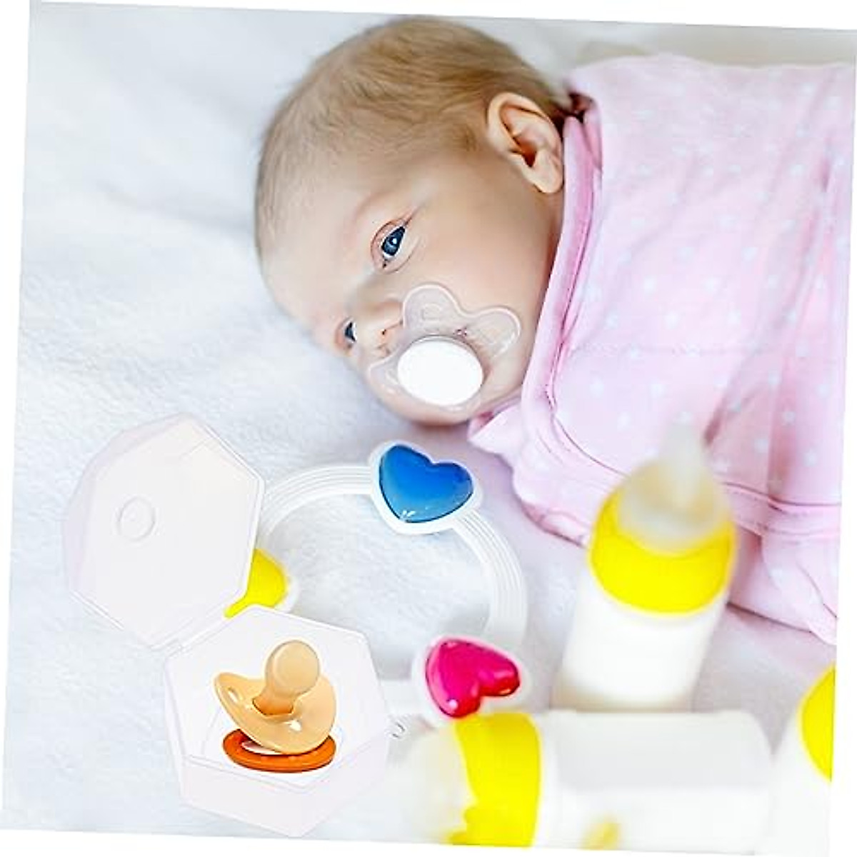 Toyvian Pacifier Storage Box Travel Containers Baby Pacifier Clip Mam Pacifiers Baby Pacifier Case Pacifier Storage Case Pacifier Holder Pacifier Packing Box Infant Pacifier Box 5pcs Box