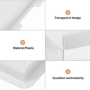 Kichvoe 5pcs Clear Cake Box 6 inch Transparent Bakery Boxes Plastic Cake Carrier with Lid Food Box Cupcake Cake Container Cake Packing Case for Wedding Birthday Christmas