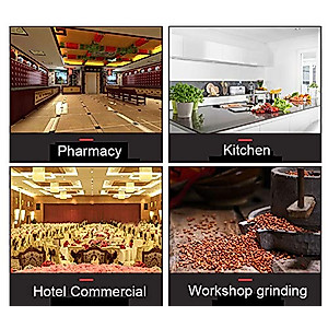 Electric Grain Grinder, High Speed Timing Grinder Powder Machine for Herb Coffee Spices, Multifunction Cereals Grinder Mill with Overload Protection, Home/Commerci