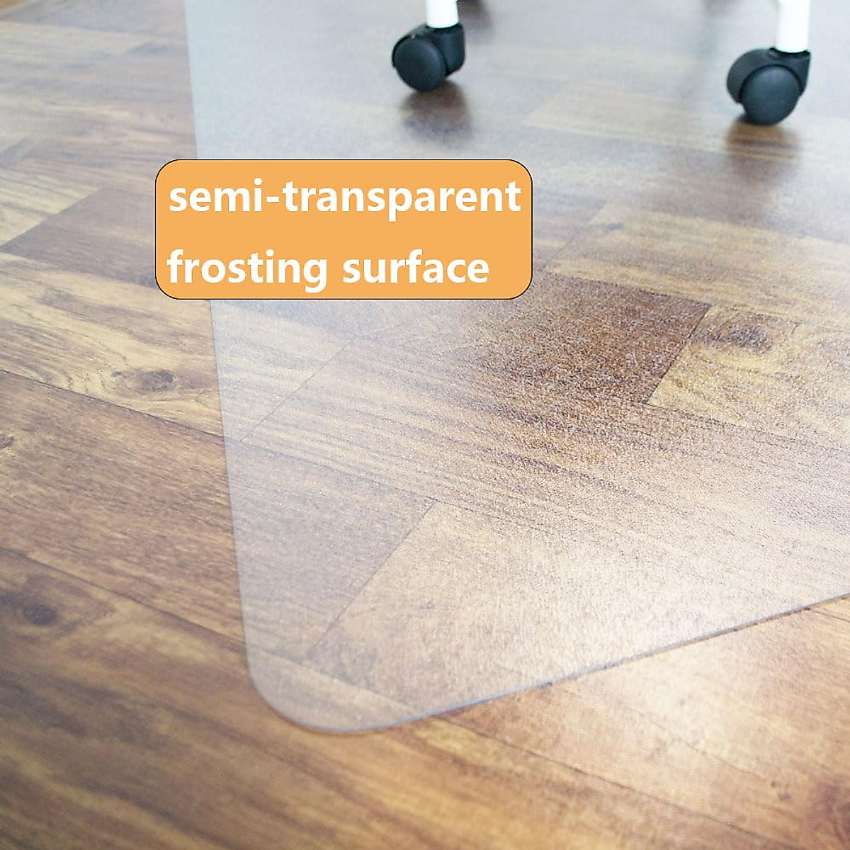 Jakarl Office Computer Desk Chair Mat for Hardwood Floor,Office Floor Mats for Rolling Chairs Hardwood Floor,Clear Floor Protector for Desk Chair on Hardwood