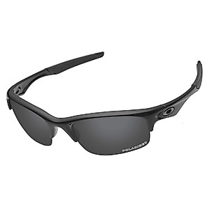 PapaViva Replacement Lenses for Oakley Bottle Rocket OO9164 Sunglasses Black Grey - Polarized