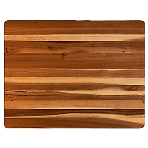 Thirteen Chefs Cutting Boards - Large, Lightweight, 24 x 18 Inch Acacia Wood Chopping Board for Plating, Appetizers, Charcuterie and Kitchen Prep - Portable Cooking Accessories