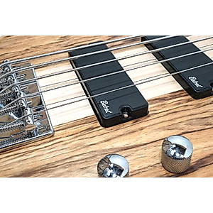 TARIO 5 String Electric Bass Guitar Millettia Laurentii+Okoume body maple neck