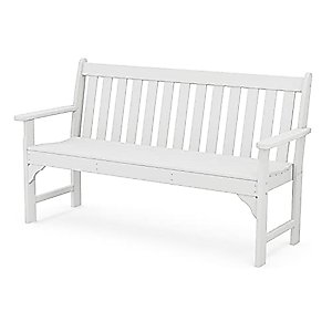 POLYWOOD GNB60WH Vineyard 60" Bench, White
