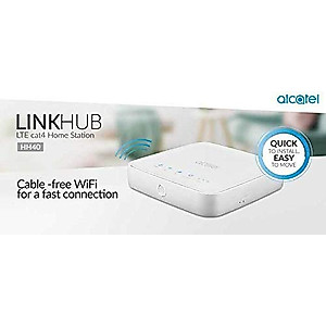 Router Alcatel Link Hub 4G LTE Unlocked Worldwide HH41NH Multibam 150 Mbps Wi-Fi (4G LTE USA Latin Caribbean Euro Asia Africa) + RJ45 Up to 32 Users HH41NH-2BTGMXA-1