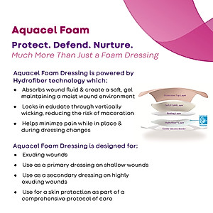 ConvaTec Aquacel Extra Hydrofiber Wound Dressing, Size 4" X 5" 10/Box