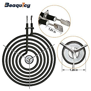 4 Pack ERS30M1 ERS30M2 Electric Stove Burner - Replacement for GE Hotpoint Kenmore,electric Range stove burner element replacement 6"and 8" - replaces WB30M1 and WB30M2 ge Stove Electric Burner