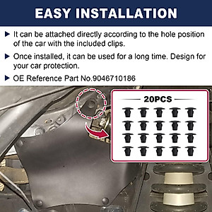 URMECCH Engine Splash Guards Fender Liner for Toyota Tacoma 2005-2023 Mud Flaps Front 4PC Set with 20 Clips, Tire Tread Depth Gauge, Brake Lining Tester