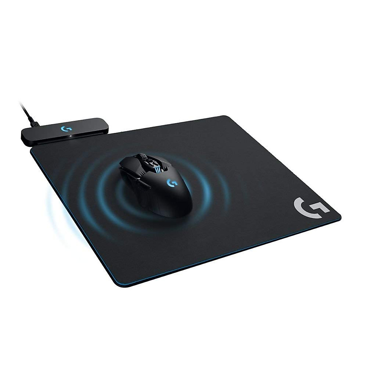 LogitechG PowerPlay Wireless Charging Mouse Pad, Compatible with G Pro/ G903/ G703/ G502 Lightspeed Gaming Mice - Black (Renewed)