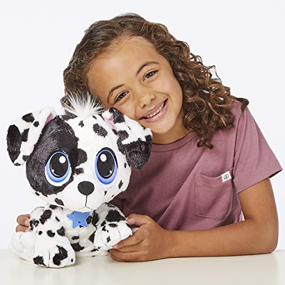 Little Tikes Rescue Tales Adoptable Pets - Dalmatian | Interactive Soft Cuddly Plush Pet Toy with Collar, Tag, Head Nods, Tail Wags, Lifelike Puppy Whines, Pants, and More Sounds | Ages 3+
