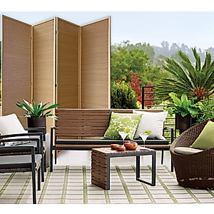 Screen Gems Room Divider, Natural Brown