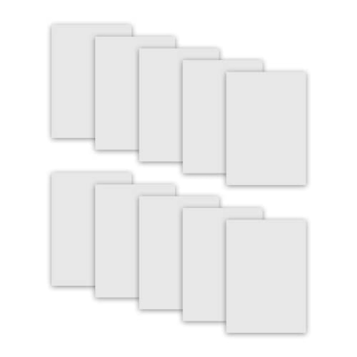 MR.R 10 Pieces 8x12 inch Sublimation Blanks Aluminum Metal Board Matte Pure White Photo Blanks Aluminum Sheet Sign Blanks Aluminum Plate for Sublimation Heat Transfer Printing,0.22 mm Thickness