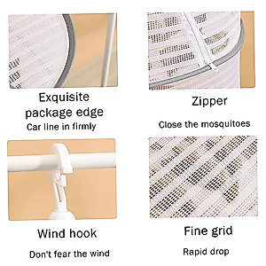 Nicedeal Herb Drying Rack, 3 Layers Collapsible Mesh Hanging Drying Racks Hanging Herb Dryer Rack with Zip Breathable Drying Rack Hanging Mesh Net for Seeds Vegetables Fish 37x23.62x15.75 inch