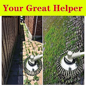 ZXJHGXS Lawn Mower Trimmer Head Grass Head Universal Weed Eater Head Steel Wire Cutter Trimmer Head 8Inch