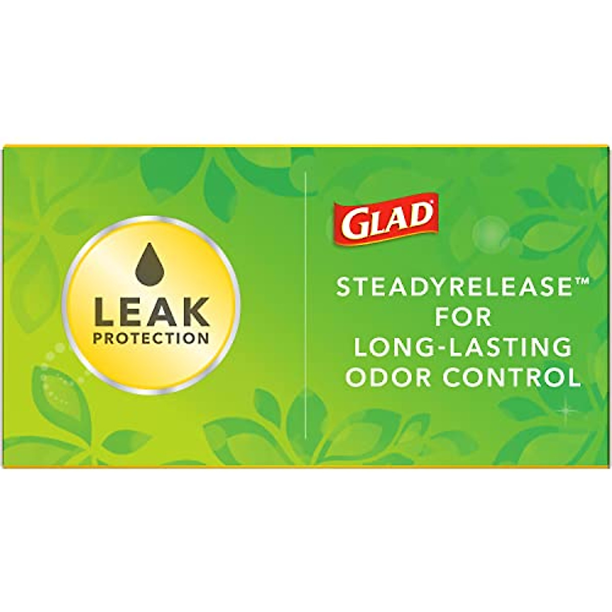 GLAD ForceFlex Tall Drawstring Trash Bags, 13 Gallon White Trash Bags for Tall Kitchen Trash Can, Gain Original Scent to Eliminate Odors, 100 Count - Packaging May Vary