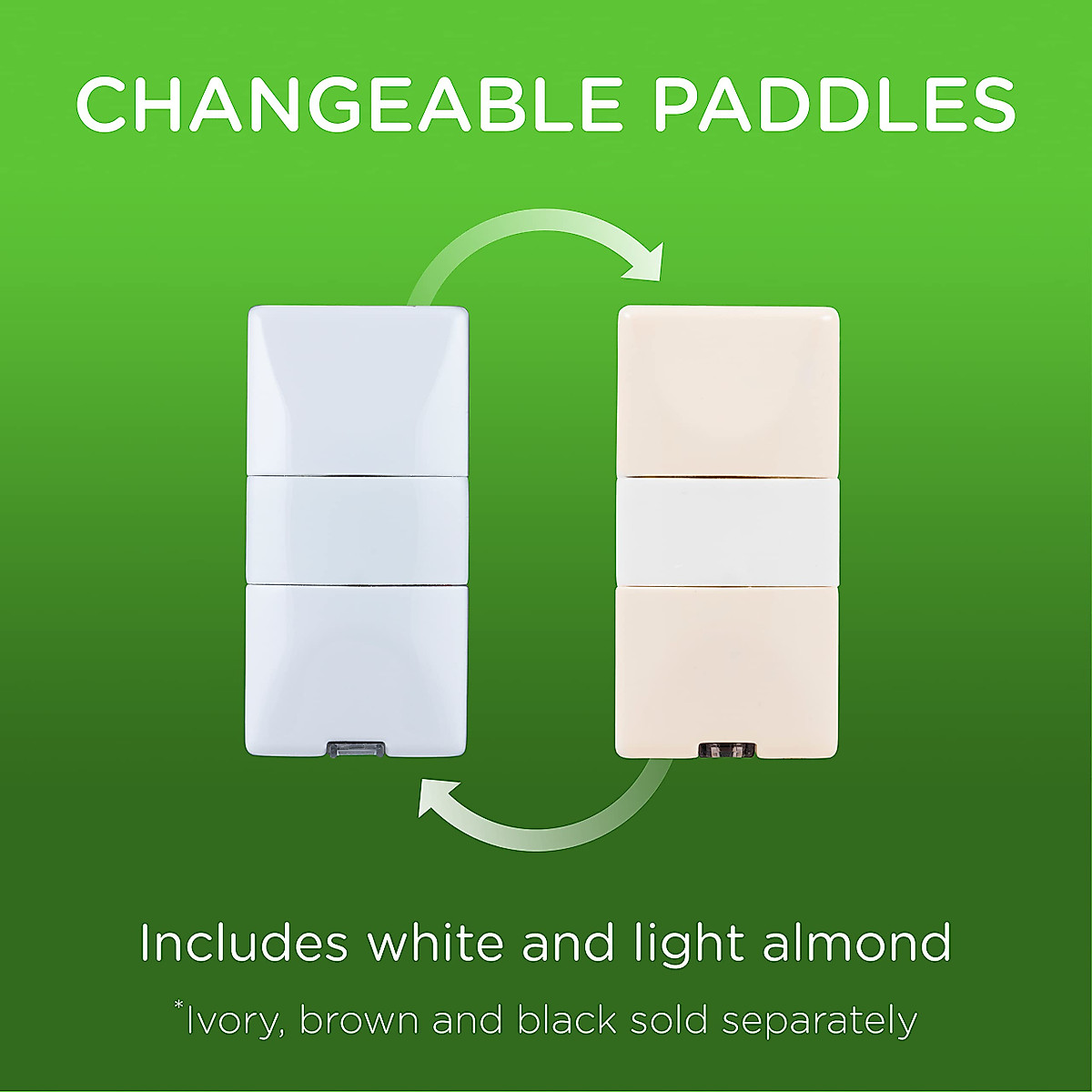 Enbrighten Z-Wave Plus Smart Motion Sensor Light Switch, On/Off, Vacancy / Occupancy Sensor, Includes White and Lt. Almond, Zwave Hub Required, Works with SmartThings, Wink, and Alexa, 26931