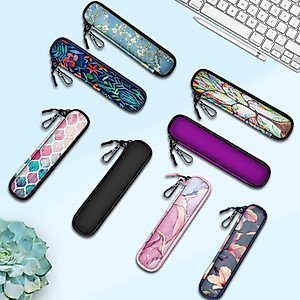 Fintie Pen Holder Case for Apple Pencil Pro, Apple Pencil (USB-C / 1st / 2nd Generation), Soft Neoprene Zipper Carrying Bag Sleeve Pouch for Samsung Stylus, Surface Pen, Black