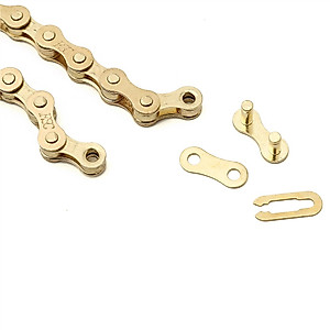 FSC F410 1-Speed Bicycle Chain (1/2 x 1/8-Inch, 104L) (Ti-N Gold)