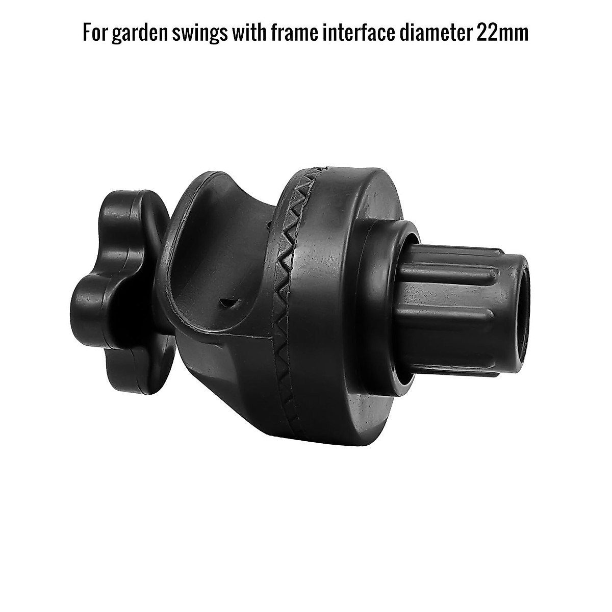 2 Pcs Garden Swing Plastic Fittings, Swing Frame Plastic Fitting Match Diameter 2.2cm Swing Chair Frame Interface