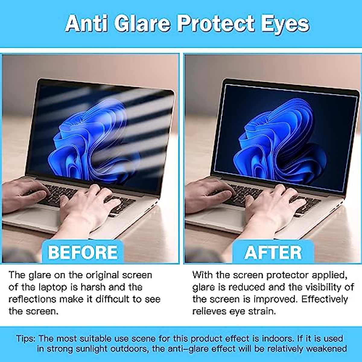 F FORITO 2-Pack Anti Blue Light Screen Protector Compatible with 14.4" Microsoft Surface Laptop Studio (2022) - Eye Protection Anti Glare & Anti Scratch Screen Filter