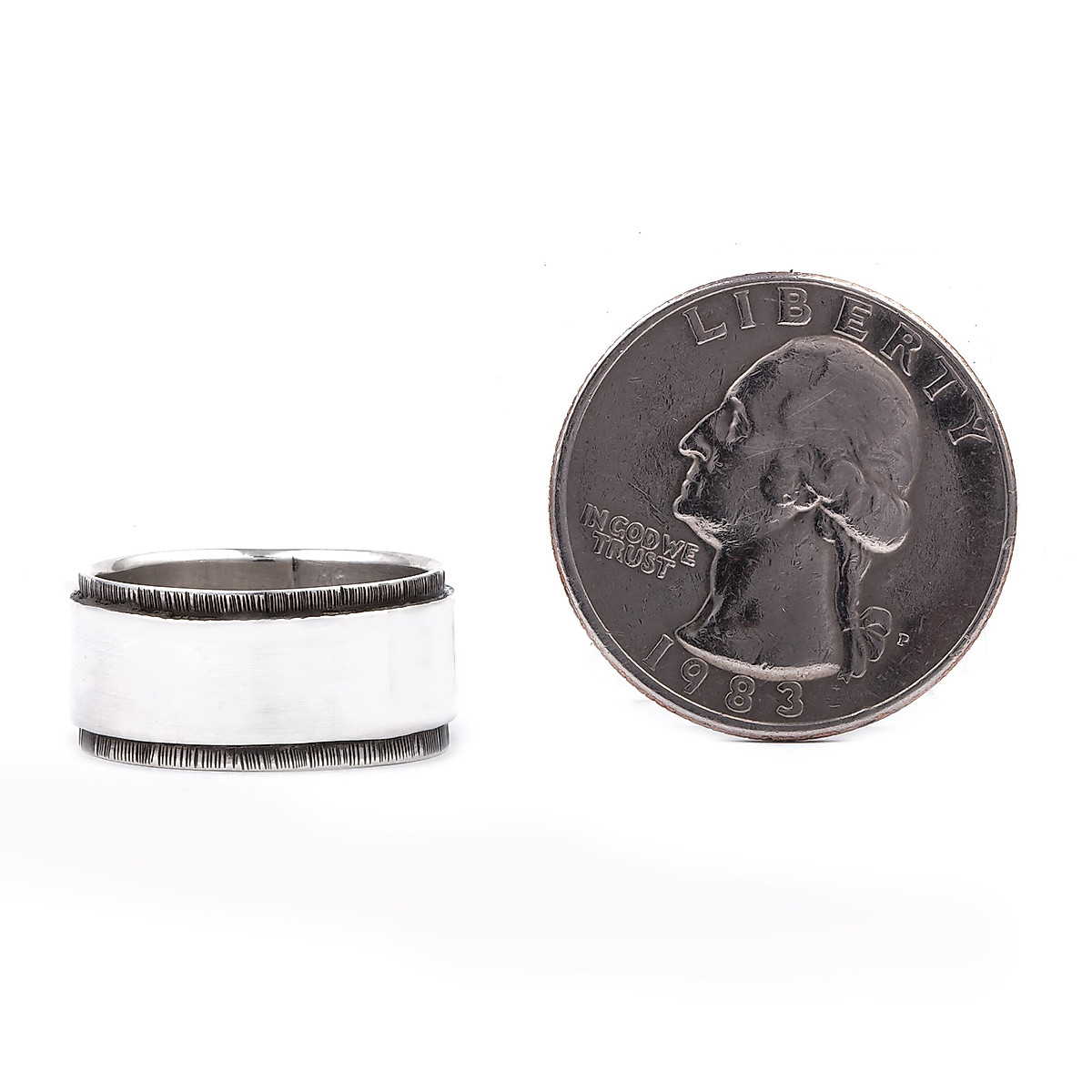 $200Tag Silver Certified Authentic Hopi Native American Wedding Engagement Ring 13222 Made by Loma Siiva