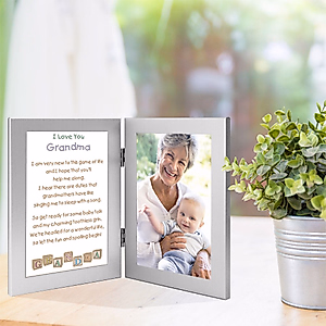 Touching Grandma Poem From Baby in Attached Frames, Add 4x6 Photo