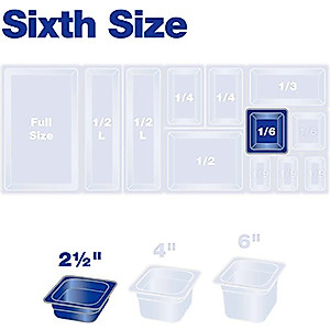 CFS 3068303 StorPlus Sixth Size Food Pan, Polycarbonate, 2.5" Deep, Black