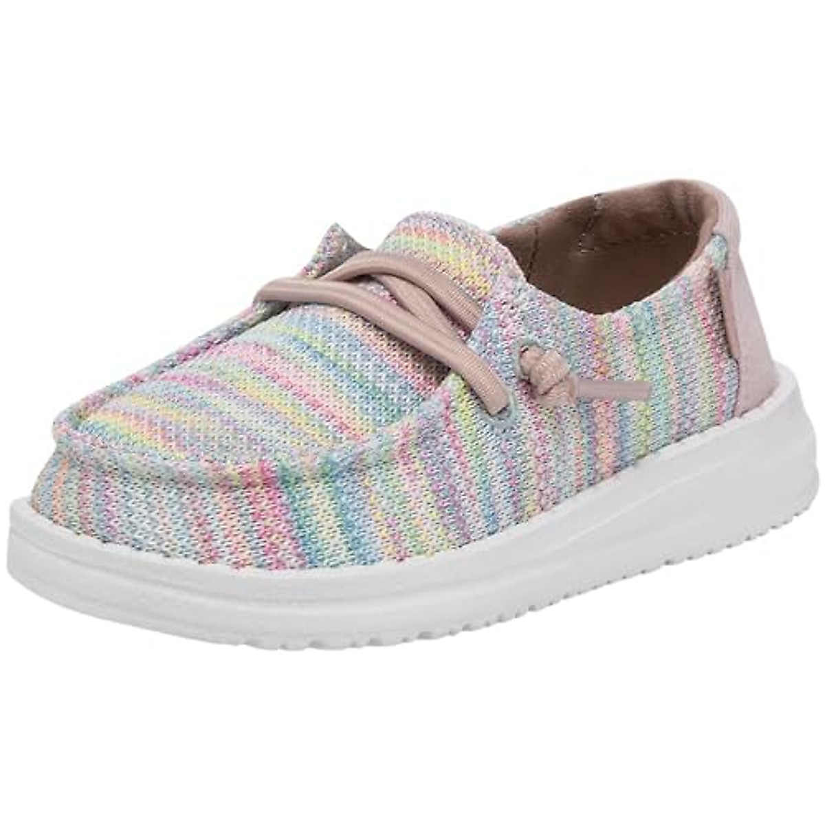 Hey Dude Wendy Toddler Sox Pastels Size C7 | Toddler's Shoes | Kid's Slip On Loafers | Comfortable & Light-Weight